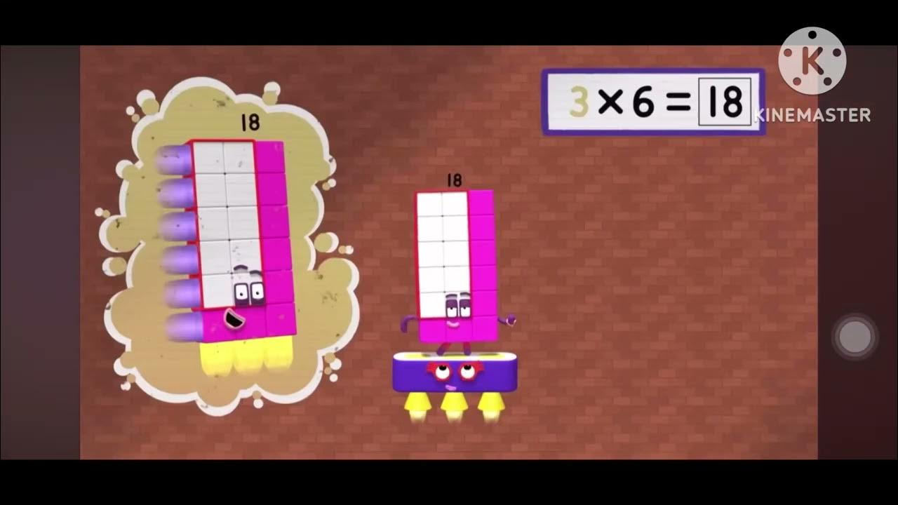 Numberblocks 18 is by used a laughing cow - YouTube