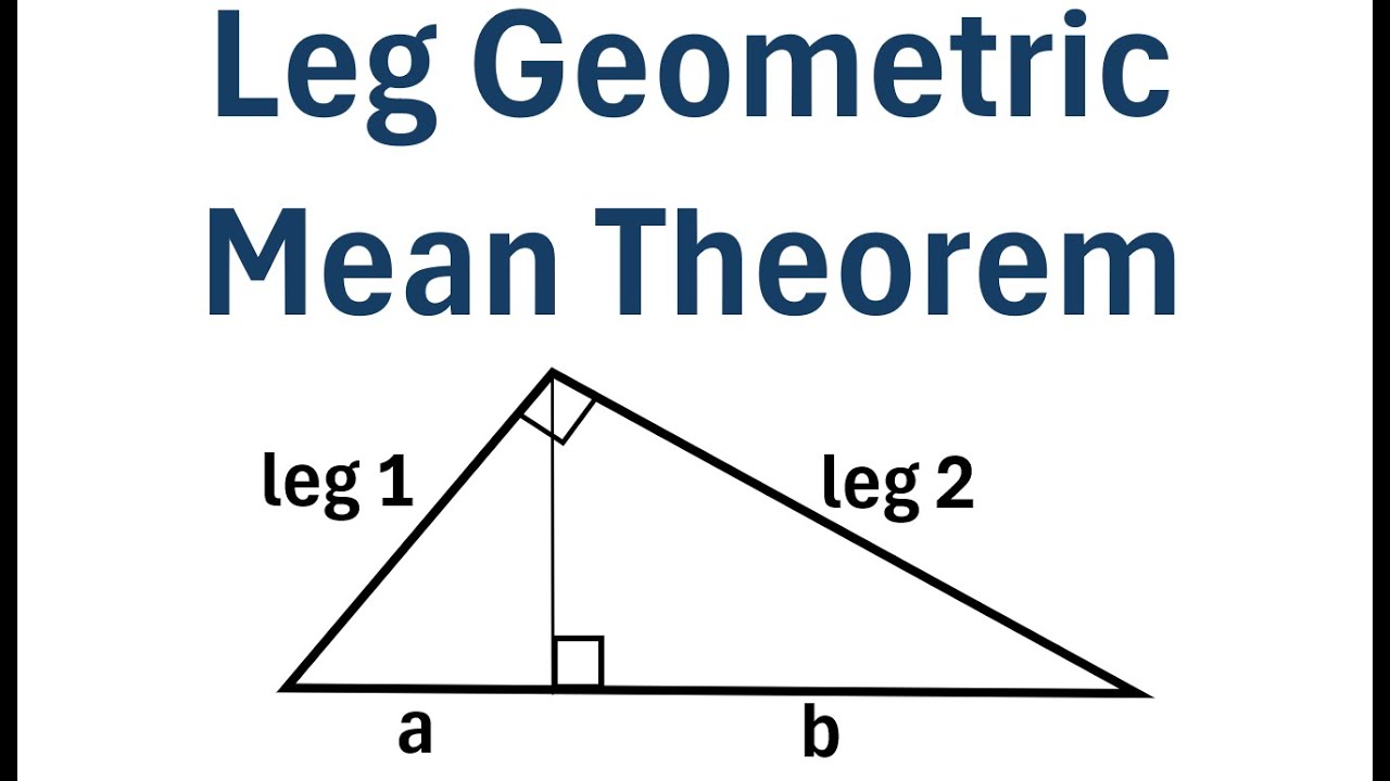 Leg Geometric Mean Theorem - YouTube