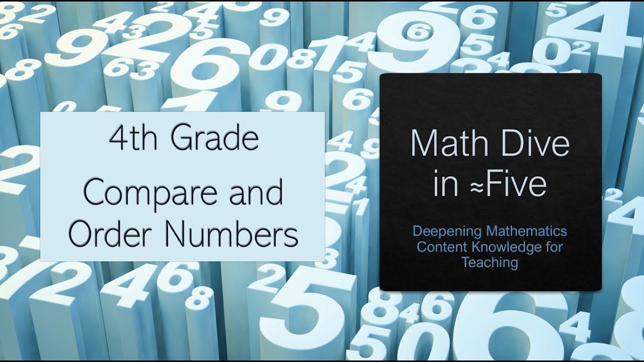 Grade 4 Unit 2 Math Dive in Five - Compare and Order Numbers - YouTube