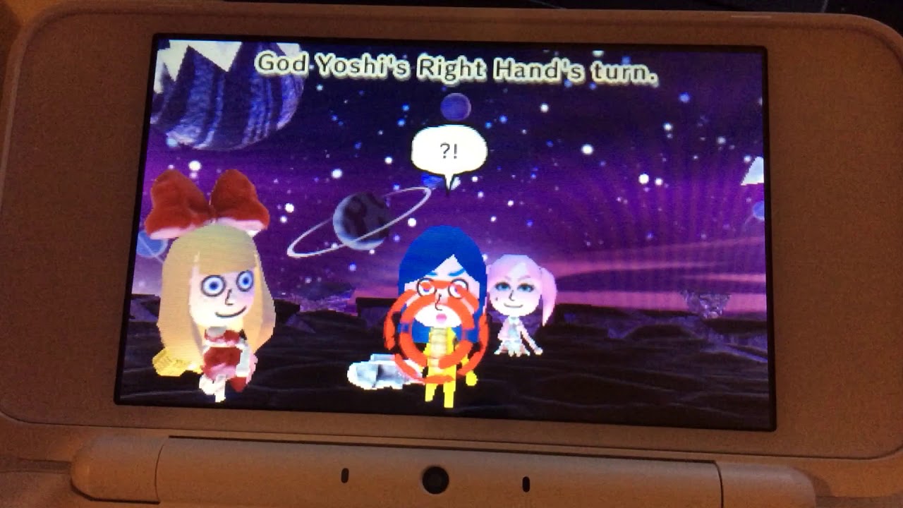 Hello yoshi Miitopia - Mary, Marie and Ludwig Vs Right hand - YouTube