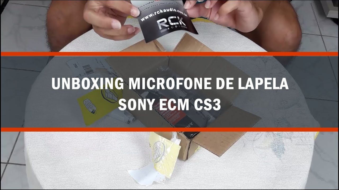 Unboxing Microfone de Lapela Sony ECM CS3 - YouTube