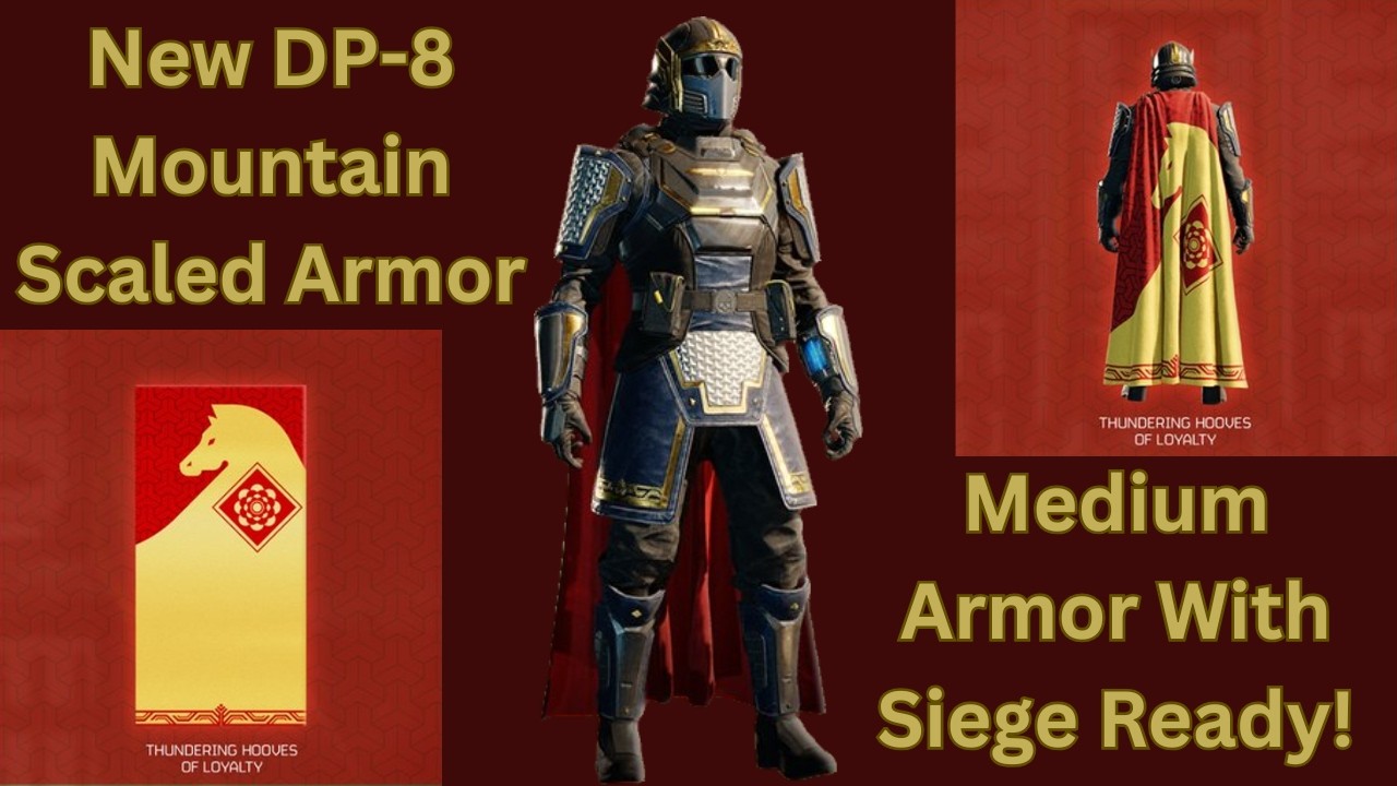 NEW Siege Ready Medium Armor Set (DP-8 Mountain Scaled) - YouTube
