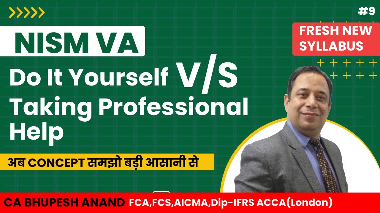 NISM VA Mutual Fund Exam CH - 1| Do It yourself V/S Taking Professional ...