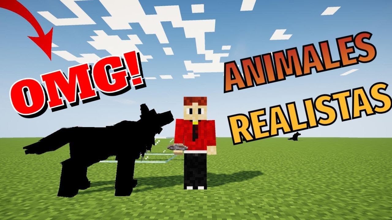 ANIMALES REALISTAS en Minecraft! 🐺 - Mod - YouTube