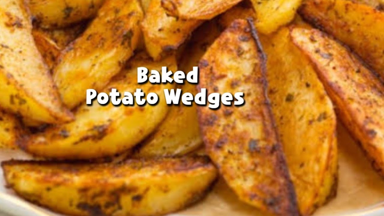 Crispy Potato Wedges | Spicy Potato Wedges | Baked Potato Wedges ...
