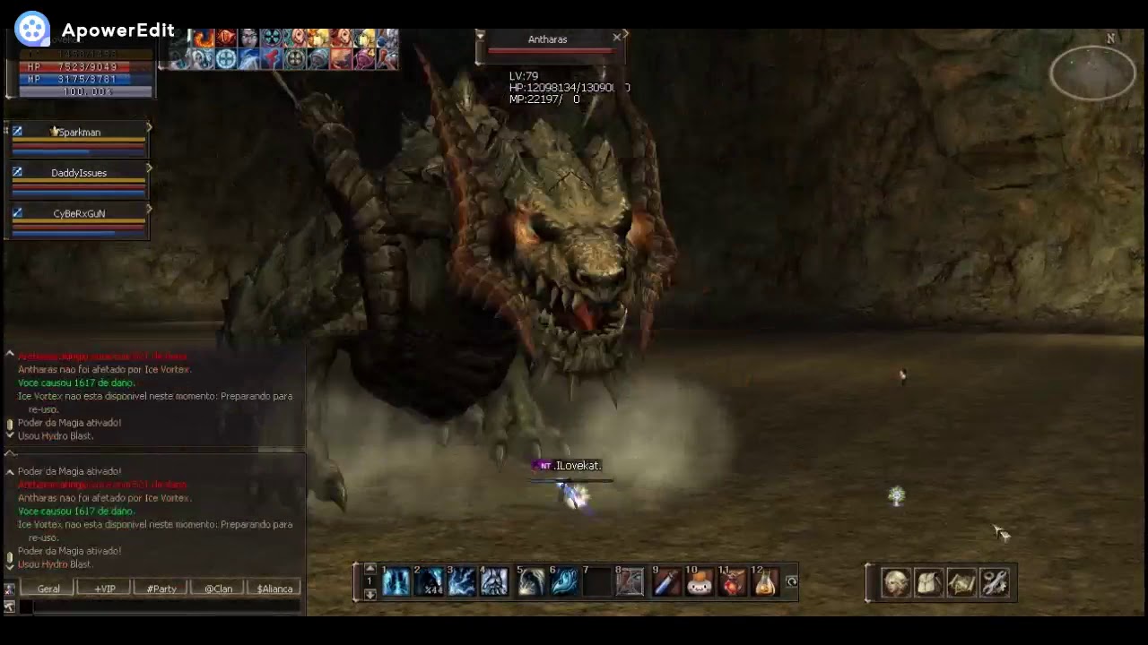 Raid Boss Antharas - The Princess - Lineage L2 killer c4 - YouTube