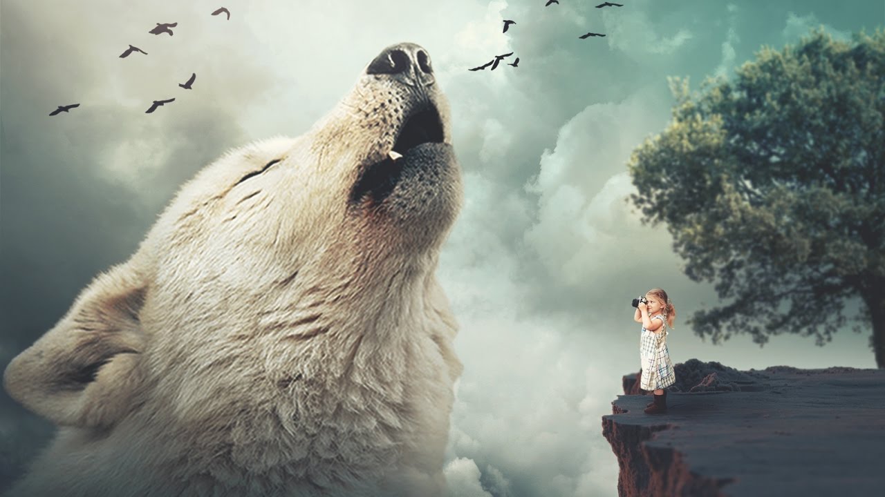 wolf shooting | Fantasy Effects on Photoshop - YouTube