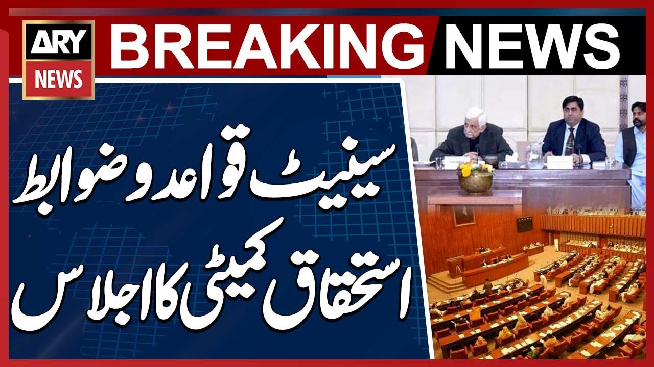 Senate Rules, Procedures and Privileges Committee meeting chaired by ...