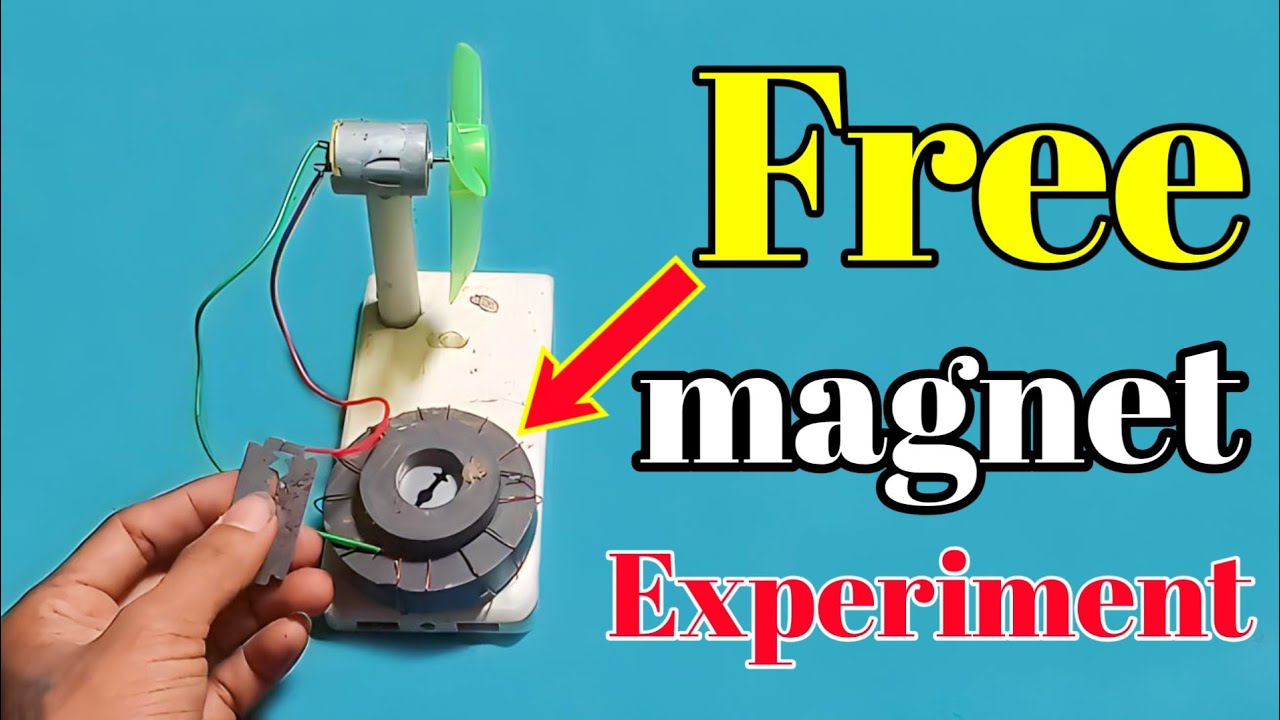 how to make free energy magnet generator motor at Blade home experiment ...