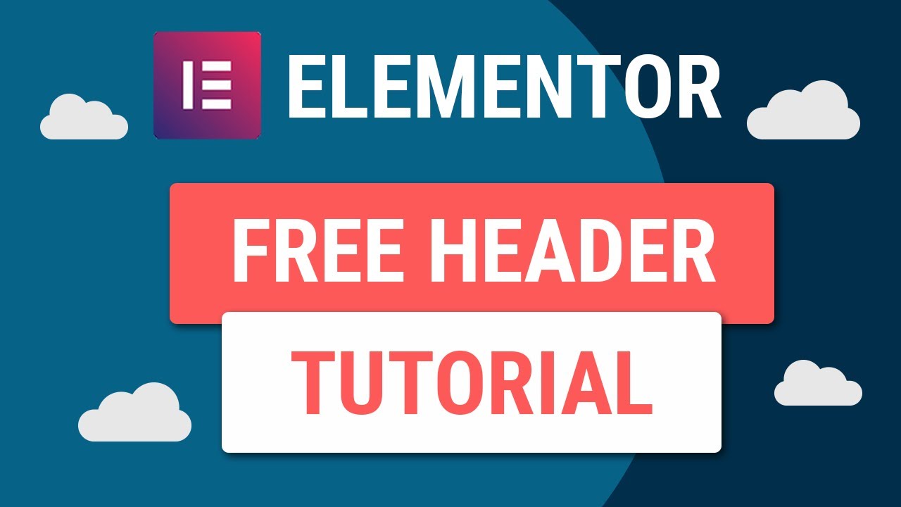 FREE Elementor Header Tutorial 2020 | Build A Website Header In 10 ...
