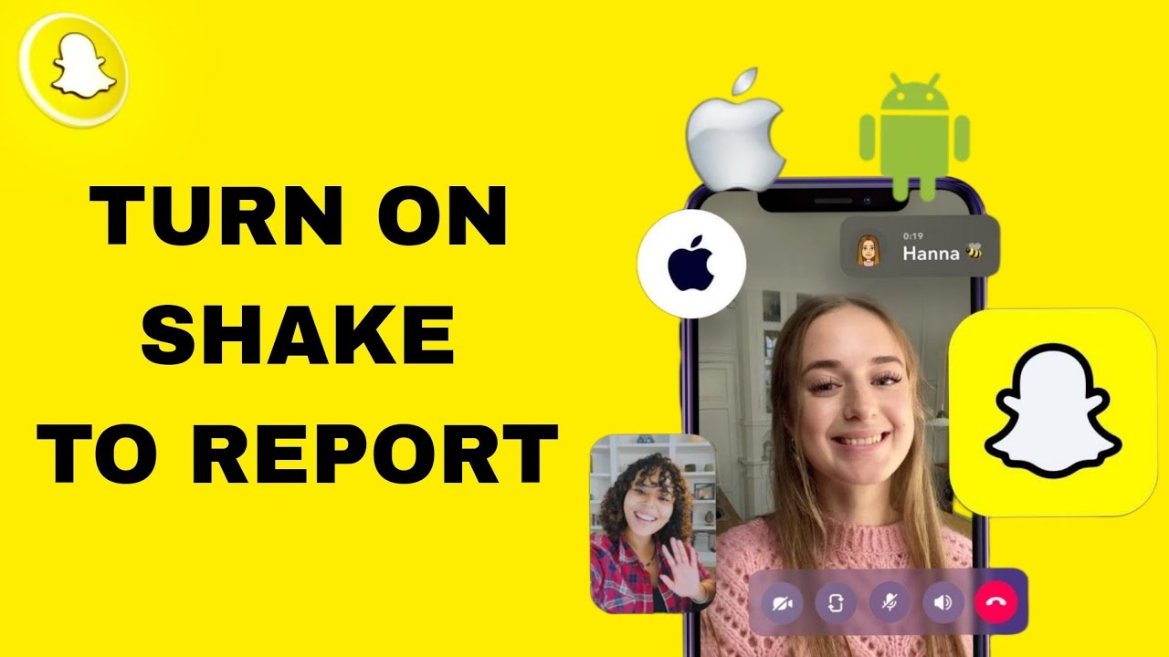 How To Turn On Shake To Report On Snapchat App - YouTube