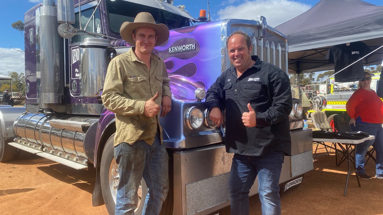 Outback trucker Yogi shows off his T900 kenworth classic.. also new ...