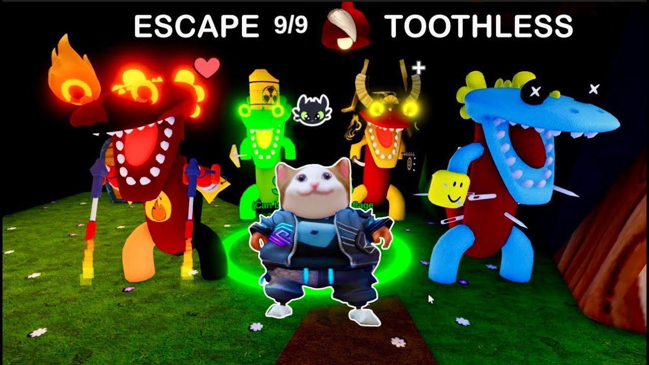 ESCAPE TOOTHLESS All Keys and 9/9 Dragons Fang Roblox Gameplay ...