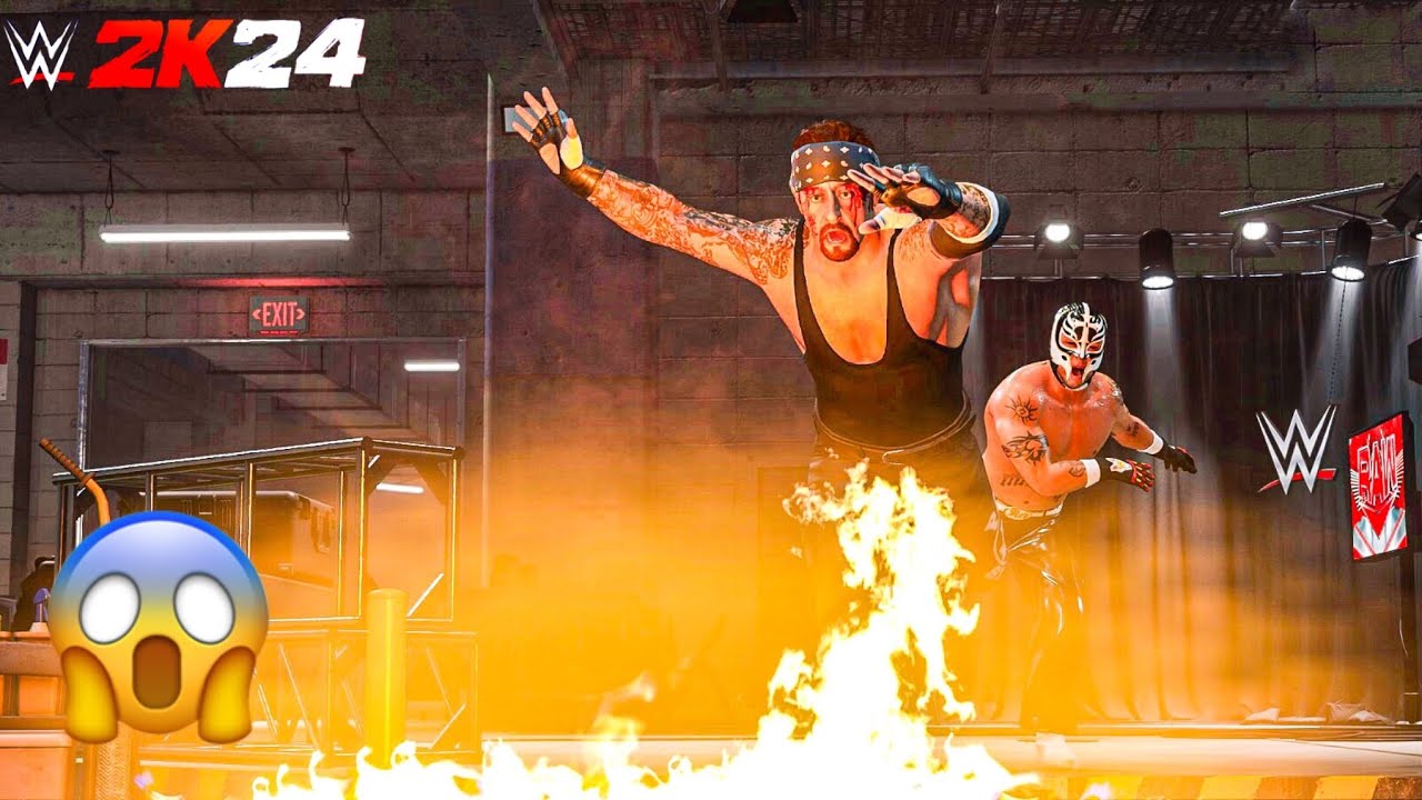 Rey Mysterio Pushes The Undertaker Into the Fire Table | Epic WWE ...