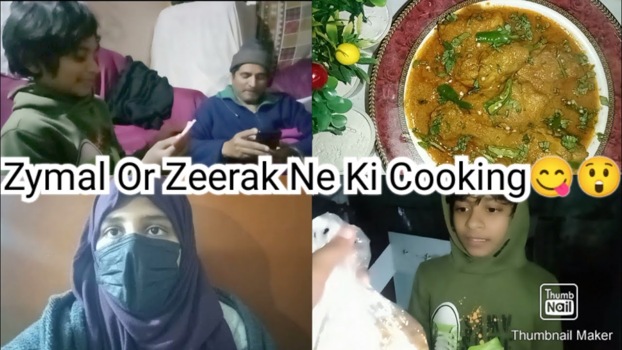 Zymal Or Zeerak Ne Ki Cooking | Aj Breakfast Zymal Zeerak Ki Tarf se ...