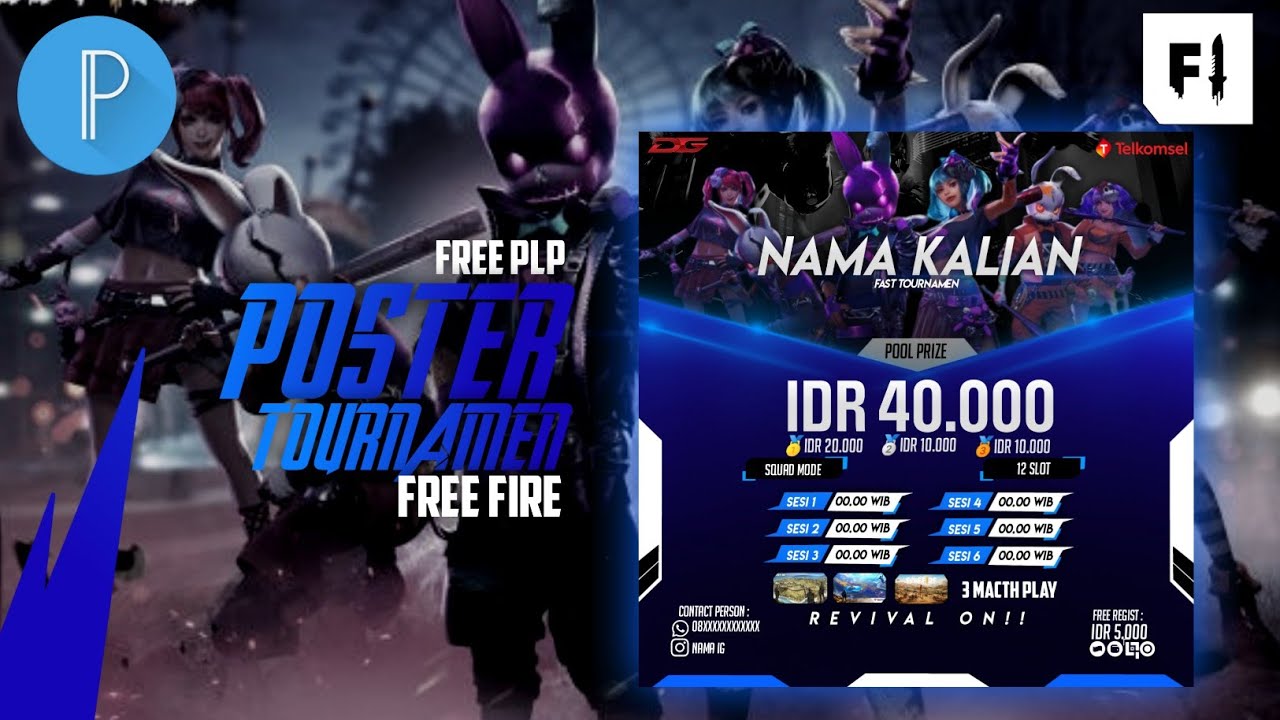 PLP POSTER FT TERBARU FREE FIRE | PIXELLAB - YouTube