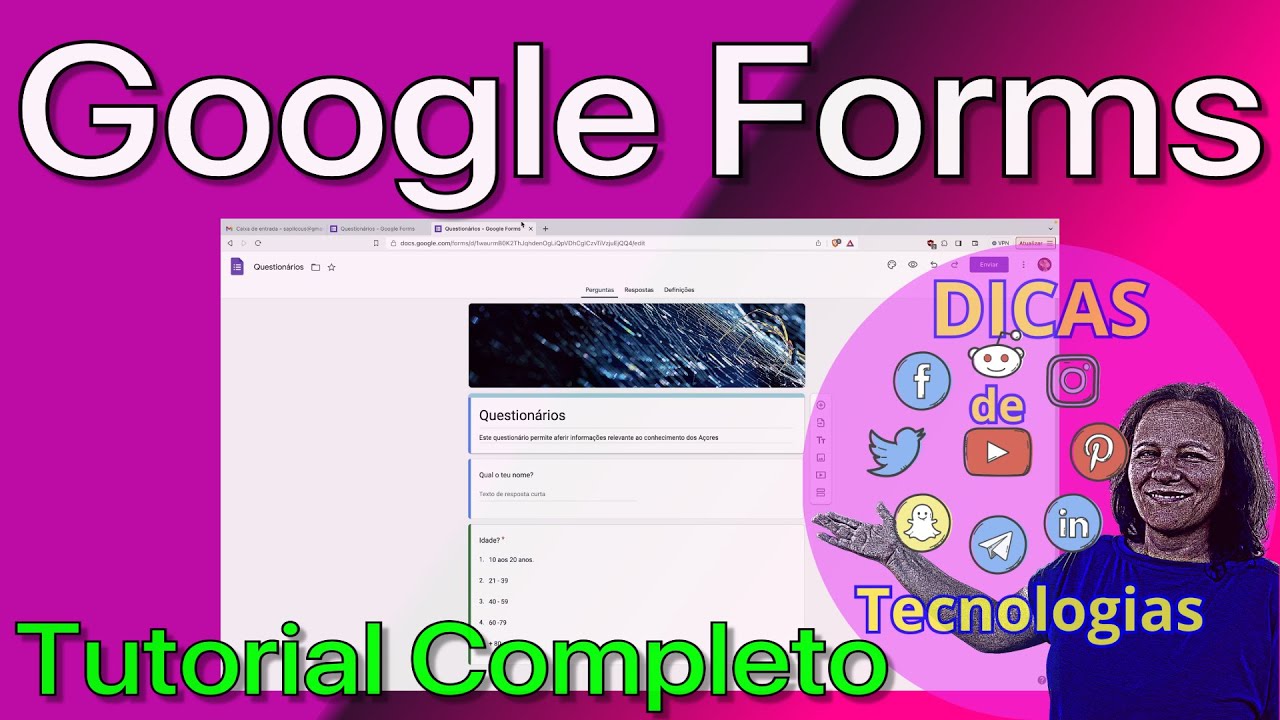 Questionário 📋 Google Forms como usar | Tutorial Completo para criar e ...