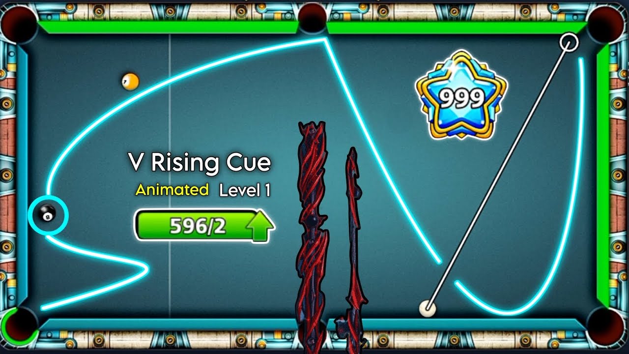 New ANIMATED Cue 596 Pieces 🤯 + UNBELIEVABLE Trickshots 😎 8 Ball Pool ...