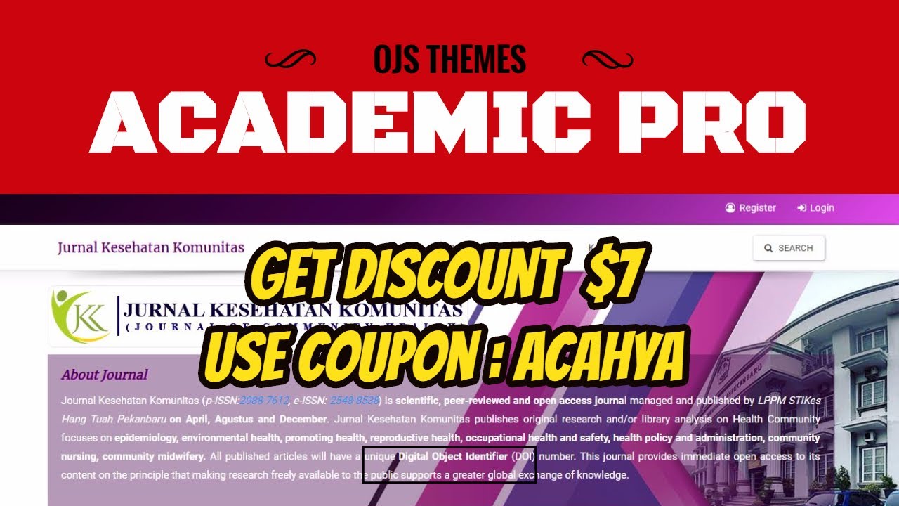 New OJS Theme Academic Pro Premium Journal Themes - YouTube