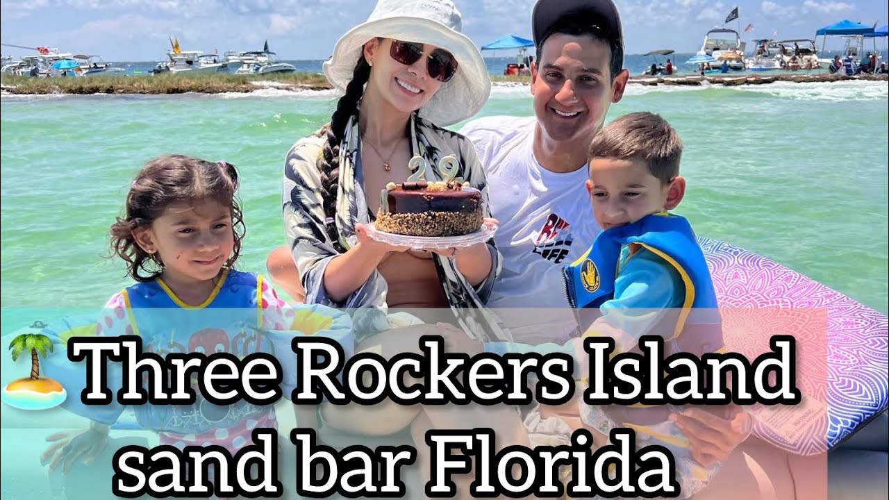 Three Rockers Island 🏝️ Sand Bar FLORIDA / from Anclote River Park boat ...