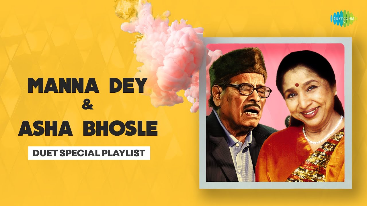 Manna Dey & Asha Bhosle Top Songs Playlist | Iconic Duo | Mud Mud Ke Na ...