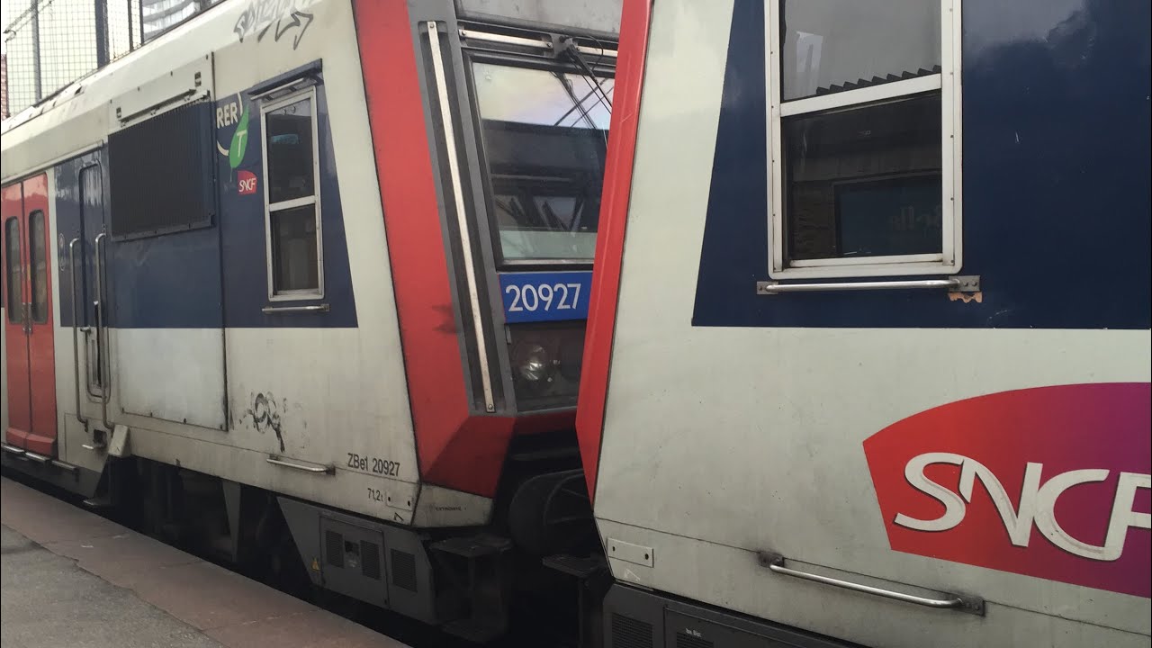 UM d'un Z20500 IDF avec un Z20900 IDF à Javel sur le RER C - YouTube