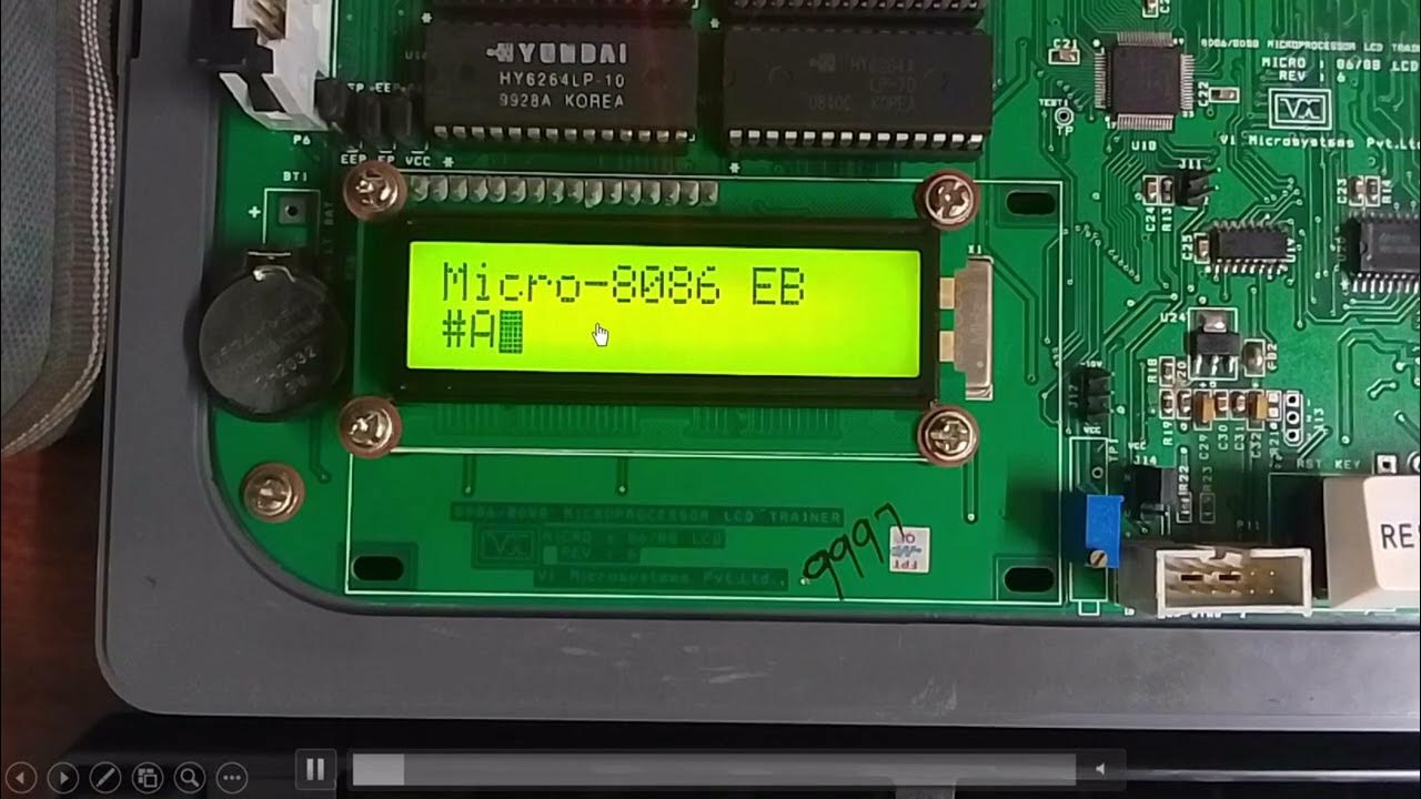 Introduction to 8086 Microprocessor lab kit & performing arithmetic operations in Assembly ...