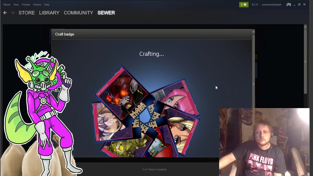 HOW TO CRAFT BADGES AND SELL TRADING CARDS ON STEAM - YouTube