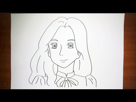 How To Draw Marnie Step by Step for Kids | When Marnie Was Here Drawing ...