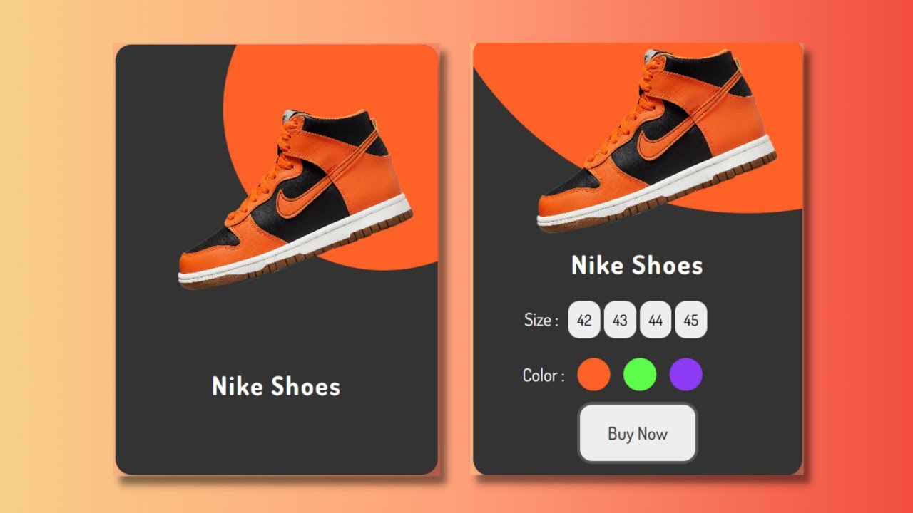 How To Create An Awesome Product Card By Using Html Css Youtube