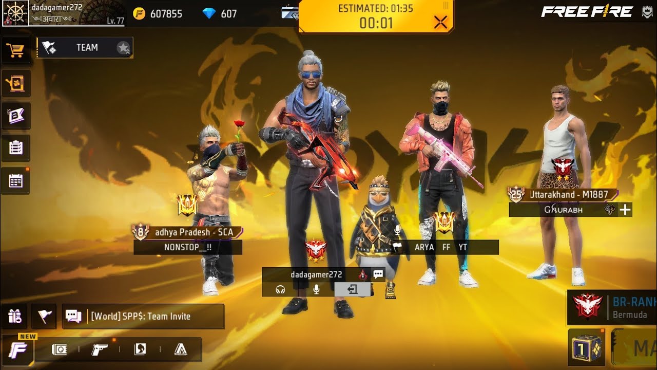 New Season [Live] Free Fire India Is Back 😍 Top 1 Grandmaster in New ...
