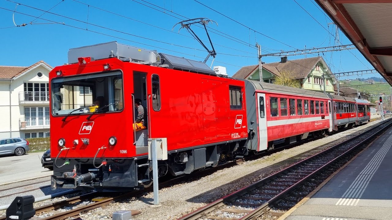 AB Gem 2/2 mit Modul abfahrt in Appenzell - YouTube
