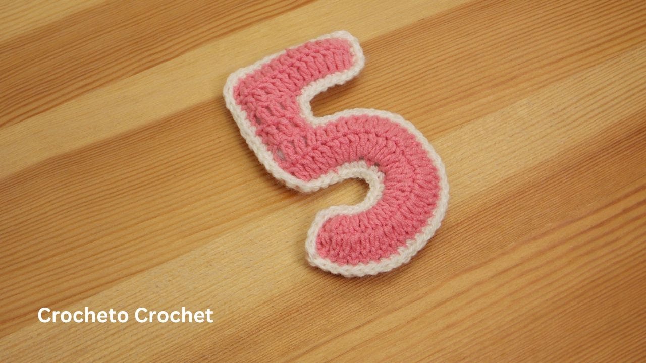 Crochet Number Five 3D - YouTube