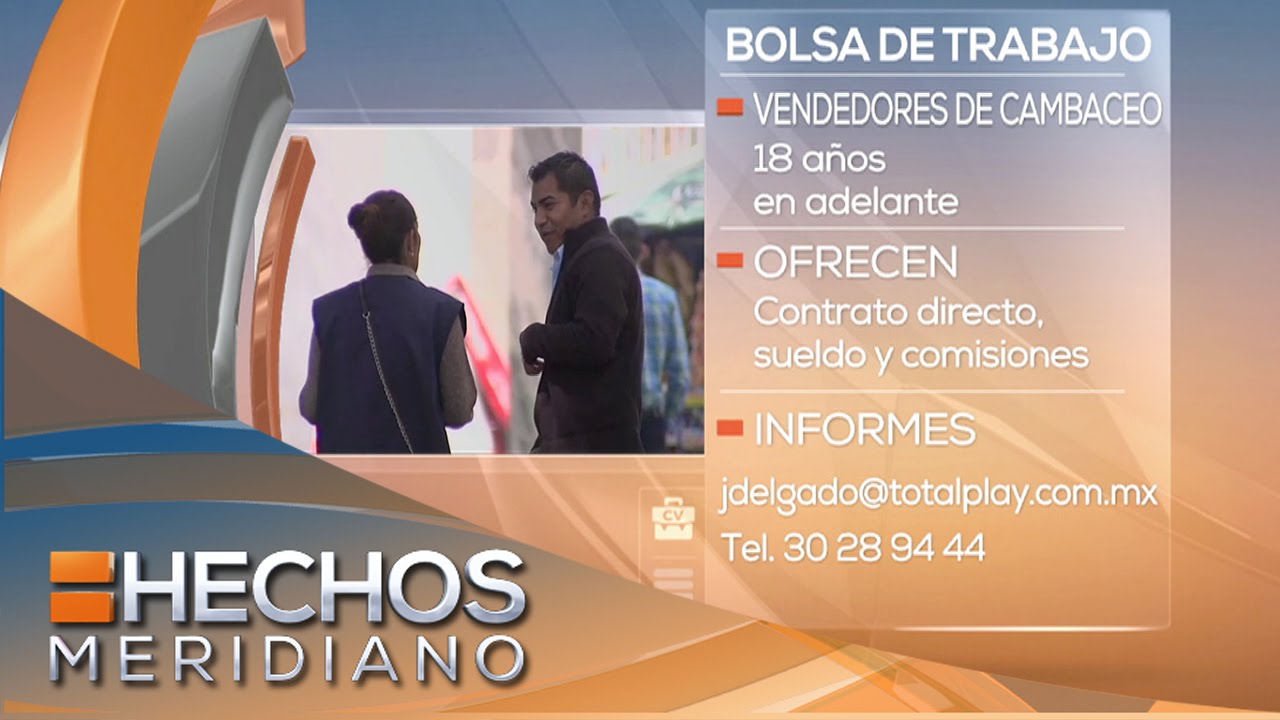 Bolsa de trabajo: Se solicita vendedores de cambaceo - YouTube