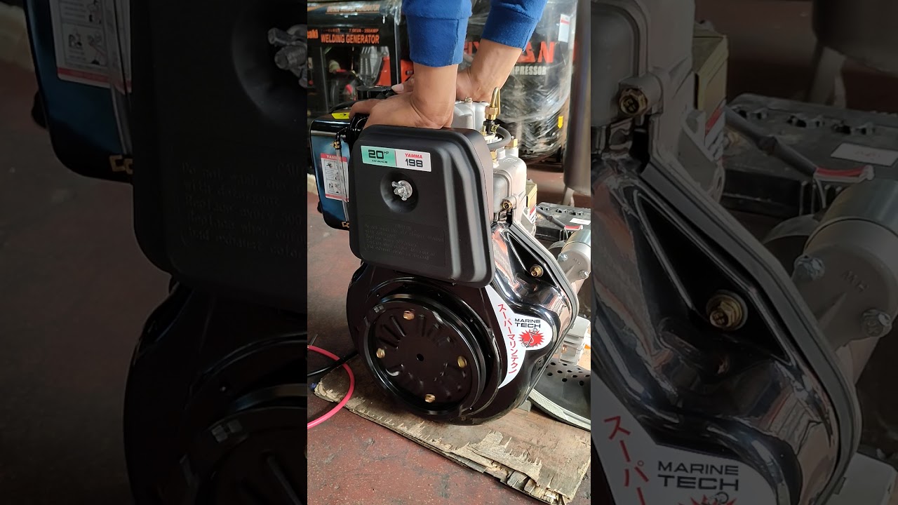 Yama 20hp Electric Start Diesel Engine - YouTube