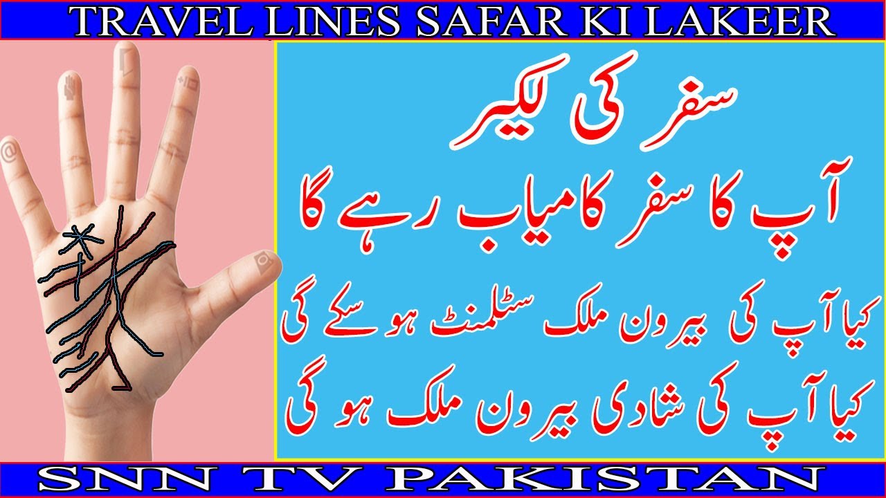 Travel Line _ Safar Ki Lakeer _ Palmistry _ Part 01 _ By Sattar Sajid ...
