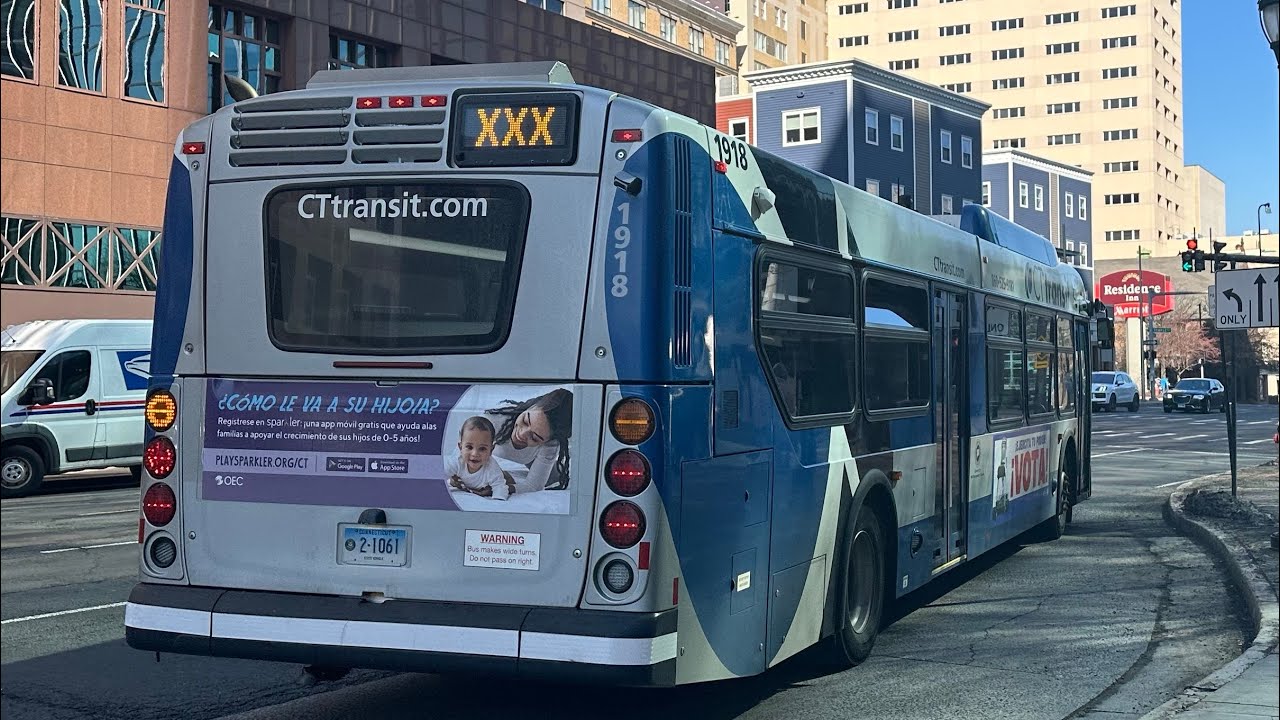 CTtransit 2019 New Flyer Industries XD40 #1918 Ride on route 85X - YouTube