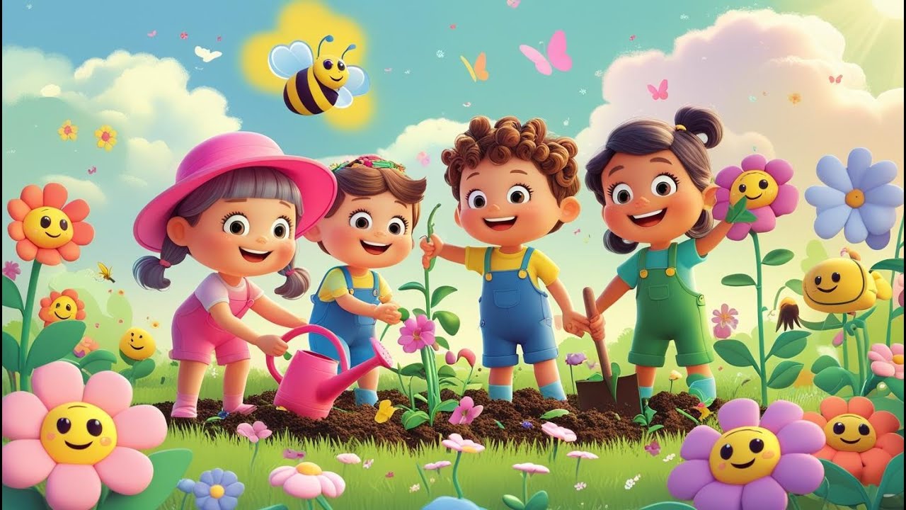 Dig Dig Dig! 🌱 A Fun Garden Song for Kids | 3D Pastel Animation - YouTube