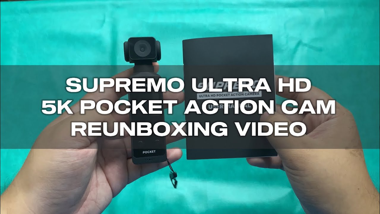 Supremo Ultra HD 5K Pocket Action Cam Re-unboxing - YouTube