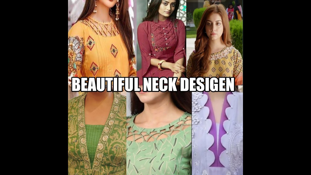 beautiful neck desigen ideas/most beautiful neckline desining/new neck ...