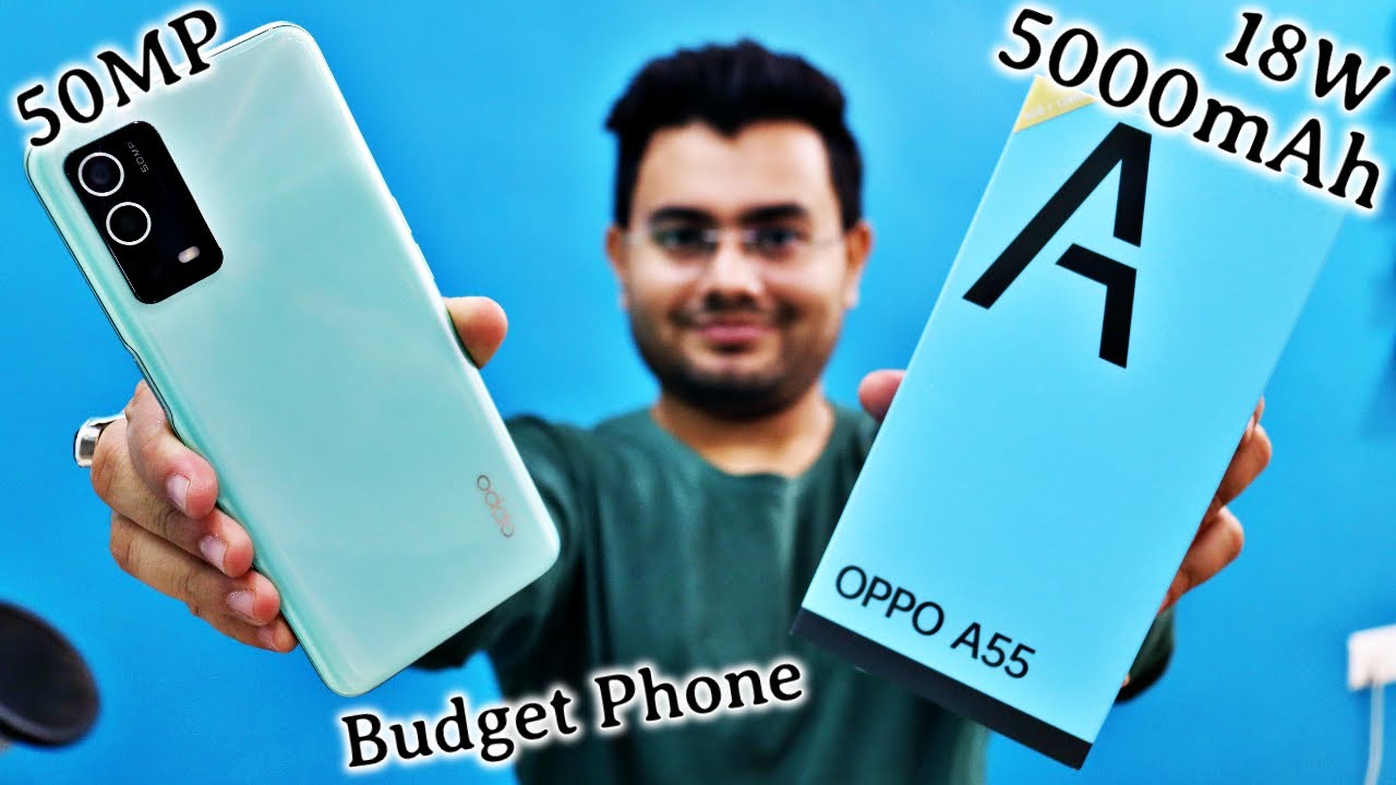 OPPO A55 Unboxing 🔥 50 MP 📸 5000mAh 🔋 18W Fast Charge⚡️ ग़ज़ब कैमरा ...