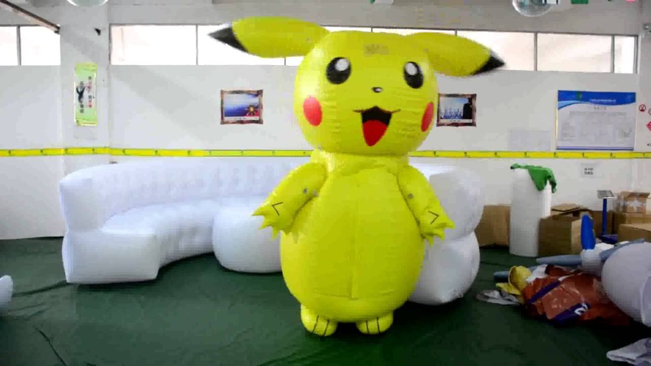 Moving inflatable pokeman pikachu suit from Guangzhou Hongyi Toy ...