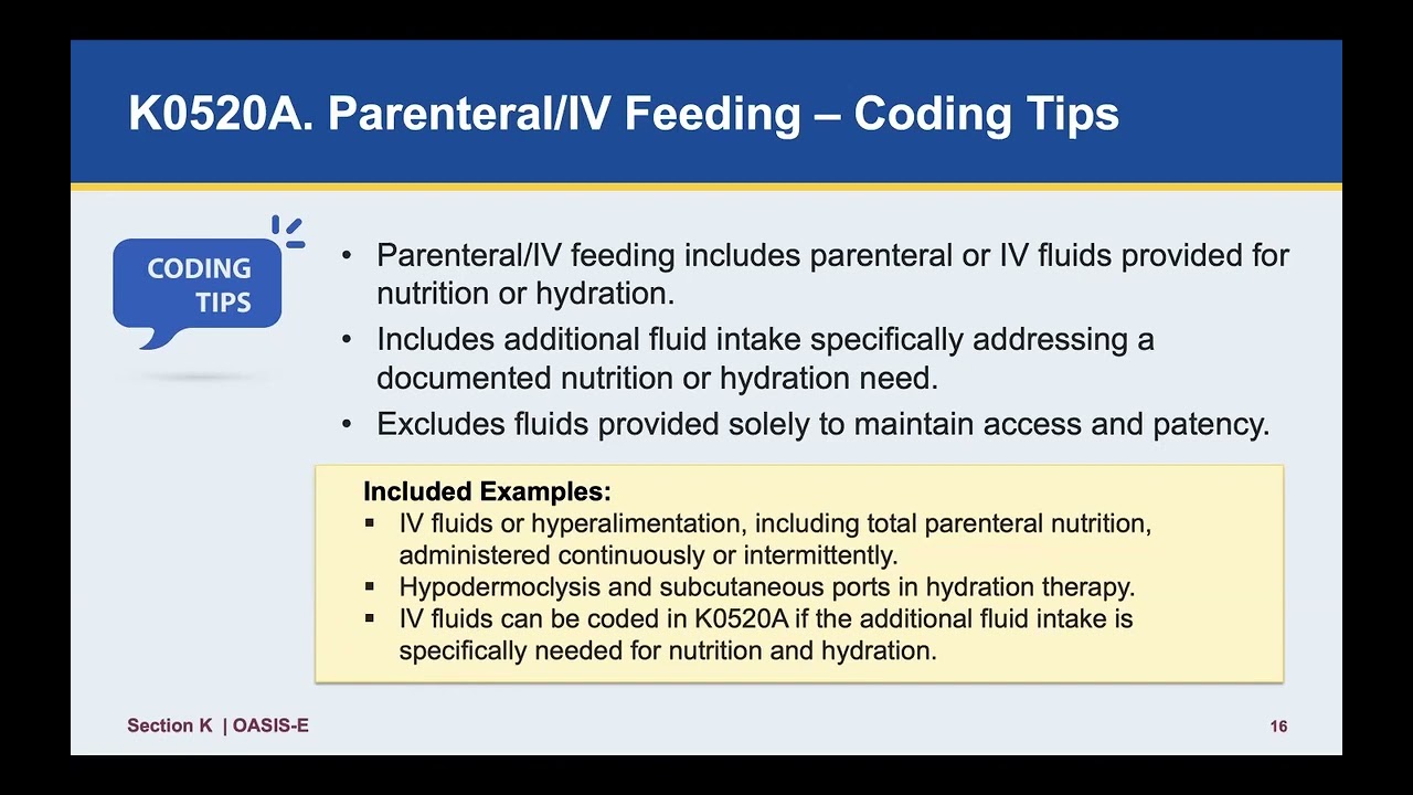 Section K: Swallowing and Nutritional Status - YouTube