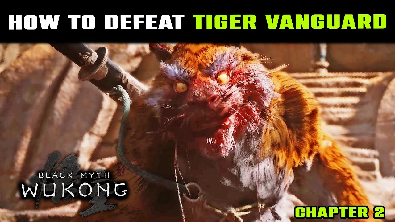 How to DEFEAT Tiger Vanguard Boss Easy | Tiger Boss Fight | Black Myth ...