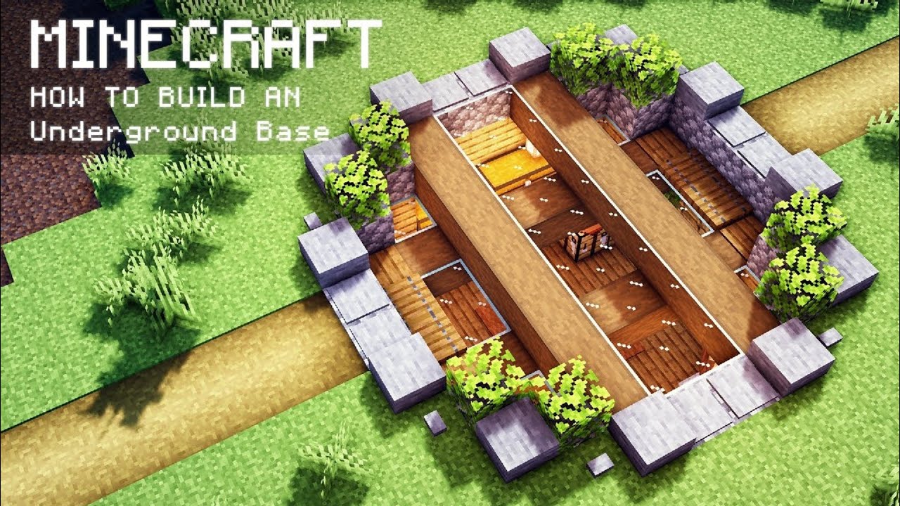 Minecraft: Underground base tutorial @HALNY - YouTube