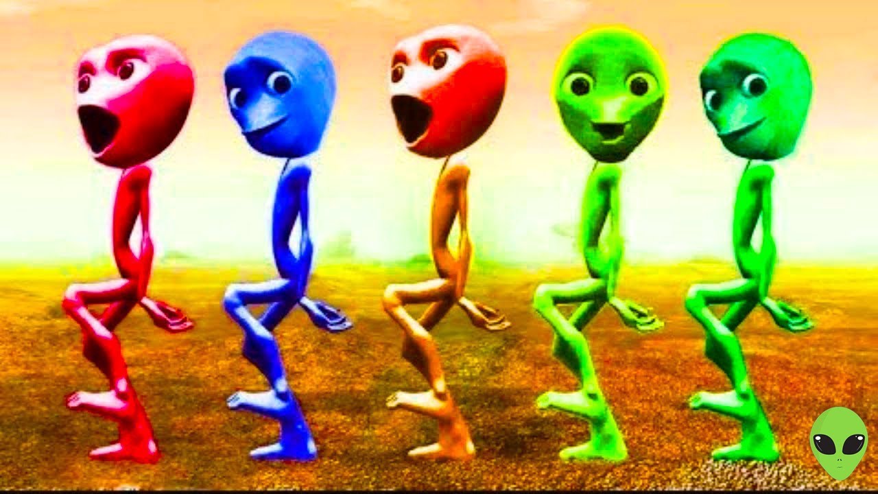 Funny alien dance | Alien dance | Colorful alien | Dame tu cosita ...