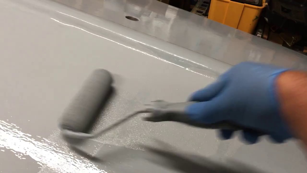 1980 AMF Sunfish Viper 17 Oct 17 Third Coat Wet Edge - YouTube