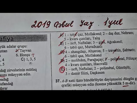 2019 cu il yay qəbul imtahanın izahı #coğrafya #test #qebul #testi #imtahanı #cografiya #2019 #year