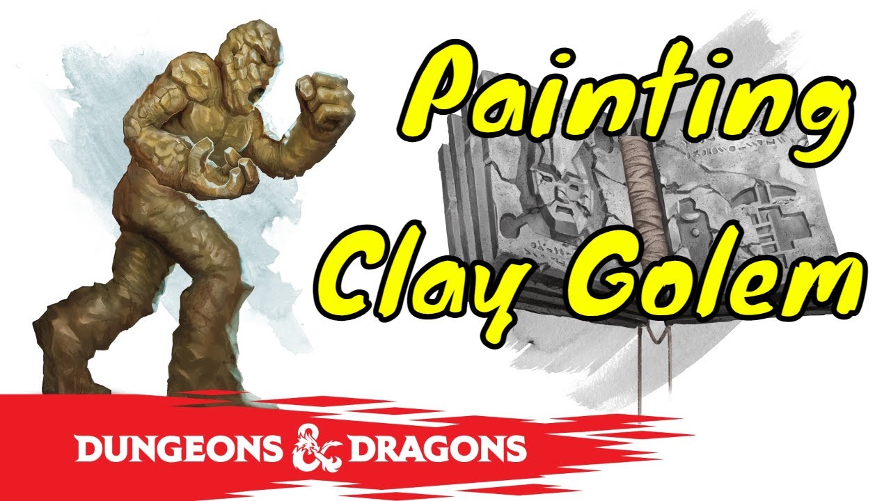Painting Clay Golem Miniature (Nolzur's) D&D Chat 🔴LIVE - YouTube