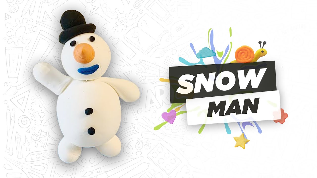 Clay Snowman | Christmas DIY | How to clay a Snowman | Clay crafts ...